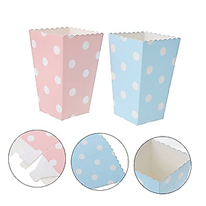 Gadpiparty 24pcs Popcorn Boxes Popcorn Box Popcorn Cups Paper Candy Container Basket Sandwich Container Snacks Container Nacho Containers Paper Storage Containers Party Snack Buckets Carton