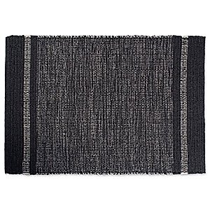 DII Variegated Recycled Yarn Modern Edge Stripe, 2x3', Gray