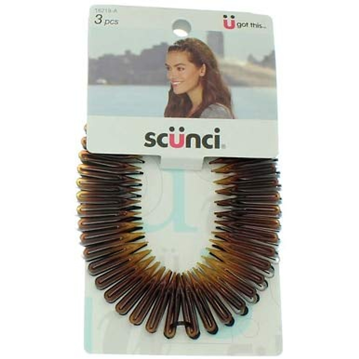 Scunci Effortless Beauty Skinny Plastic Headbands, Woman, 3 Packs Of 4 Count = 12 Count