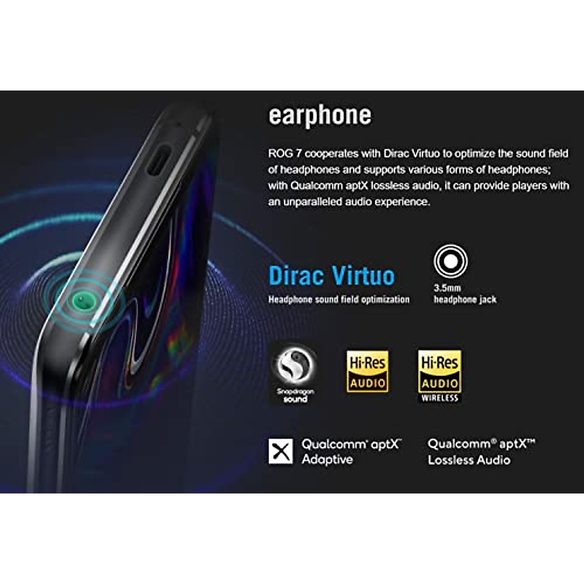 ASUS ROG Phone 7 5G Dual 256GB 8GB RAM Factory Unlocked (GSM Only | No CDMA - not Compatible with Verizon/Sprint) Tencent Version - Black