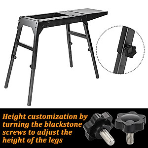 Boyistar Blackstone Stand Screws Replacement for Blackstone 17" & 22" Griddle Stand, Adjustable Height with Storage Mesh Bag, Set of 6