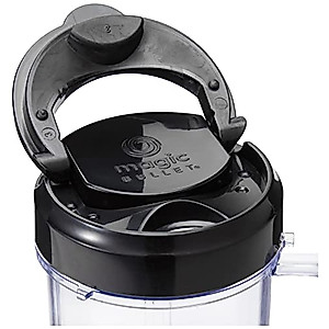 Magic Bullet 22 Ounce Travel Mug with Flip Top Lid, Black