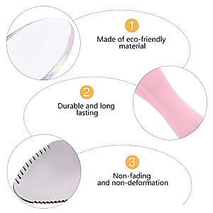 Zerodeko Silicone Baby Spoon, Baby Self Feeding Spoon with Fruit Scraper, First Feeder Spoon Safety Food Spoon for Infant, Toddler, Kids, Gifts for Babies, Parents (Pink)