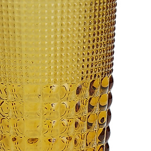 Fortessa Malcolm Double Old Fashioned Cocktail Glass 6 Pack, 11.5-Ounce, Amber