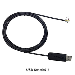 USB Switch Cable 7 to 6PCS Different Pedals DIY USBSWITCH6-6
