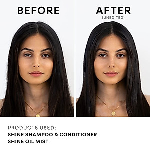 NatureLab Perfect Shine Shampoo - Promotes Visible Shine to Dull Hair with Antioxidant-Rich Grape Stem Cells, Pearl Platinum + Hyaluronic Acid - Sulfate + Paraben-Free (22.9 fl oz/680 ml)