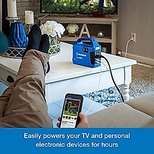 Westinghouse 194Wh 300 Peak Watt Portable Power Station and Solar Generator, Pure Sine Wave AC Outlet, Backup Lithium Battery for Camping, Home, Travel, Indoor/Outdoor Use (Solar Panel Not Included)