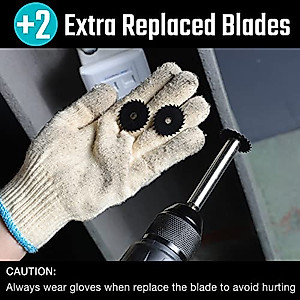 DURATECH Inside Pipe Cutter with 2 Replaced Blades, for PVC and Plastic Pipe