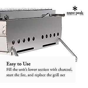 Snow Peak - Iron Grill Table BBQ Box - Large