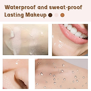 Tattoo Cover Up,Waterproof Invisible Concealer Body Leg Bruise Stretch Scar Dark Spots Vitiligo Skin Makeup Waterproof,Professional Long Lasting Tattoo Cover Up Suitable for Men and Women,1 PC Natural