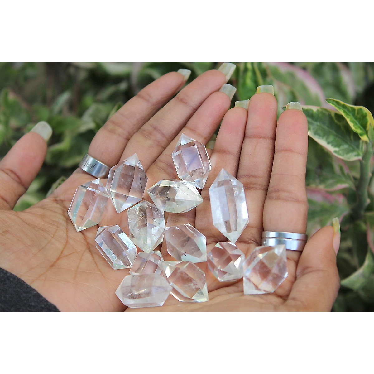 Jet Beautiful Crystal Quartz Herkimer Gemstone Sphatik Diamond Healing Crystal Natural Authentic Good Luck Genuine Divine Holy Pious Metaphysical Brazil Esoteric
