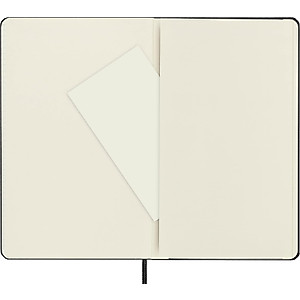 Moleskine Classic Notebook, Hard Cover, Large (5" x 8.25") Squared/Grid, Black, 240 Pages
