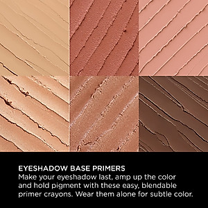 Sigma Beauty Eyeshadow Primer Base – Professional Grade Eye Primer Crayon w/Retractable Tip for Long-Lasting Makeup & All-Day Color Payoff, Prevents Creasing (Bubbly, Pinky Peach Champagne Shimmer)