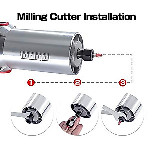 BriSunshine 800W Electric Wood Trimmer Router,Handheld Compact Palm Router for Woodworking Trimming,Laminate Joiner Tool 30000R/MIN 110V(UL Certified)