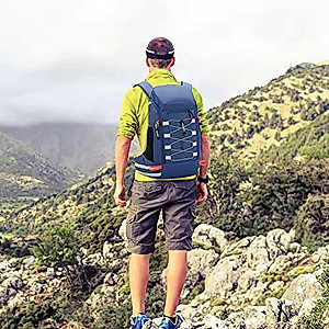 40L Hiking Backpack with Rain Cover, Waterproof Lightweight Daypack for Cycling Skiing Camping