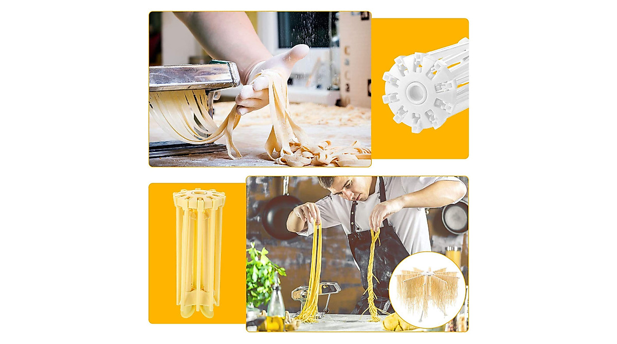 HOUPDA Pasta Drying Rack - Collapsible, Space-Saving Noodle Stand