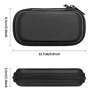 Yinke Hard Heart Monitor Case for KardiaMobile 1-Lead/6-Lead Personal EKG Monitor for Apple and Android Device, Travel Case Protective Cover Storage Bag