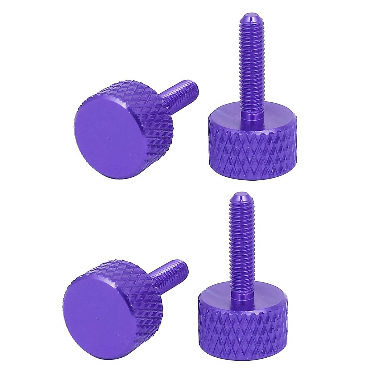 Aexit Computer PC Cleaning & Repair Graphics Card Knurled Head Thumb Screws Purple Computer Screws M3x12mm 4pcs