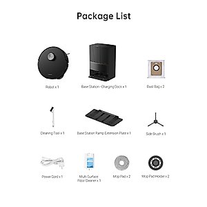 dreame L20 Ultra Robot Vacuum and Mop with Mop-Extend, Auto Mop Removal & Raising, Washing and Drying, 7000Pa Suction, Self-Emptying, Self-Refilling, AI Obstacle Avoidance