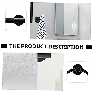 DOITOOL 4pcs Towel Rack Bath Towel Set Wall Mounted Towel Holder Bath Towel Hook Towel Organizer Hanger Paper Holders Towel Hanging Rack Wall-Mounted Towel Racks Toilet Roll Holder