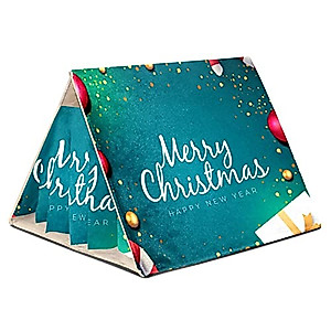 enheng Small Pet Hideout Merry Christmas Background Hamster House Guinea Pig Playhouse for Dwarf Rabbits Hedgehogs Chinchillas