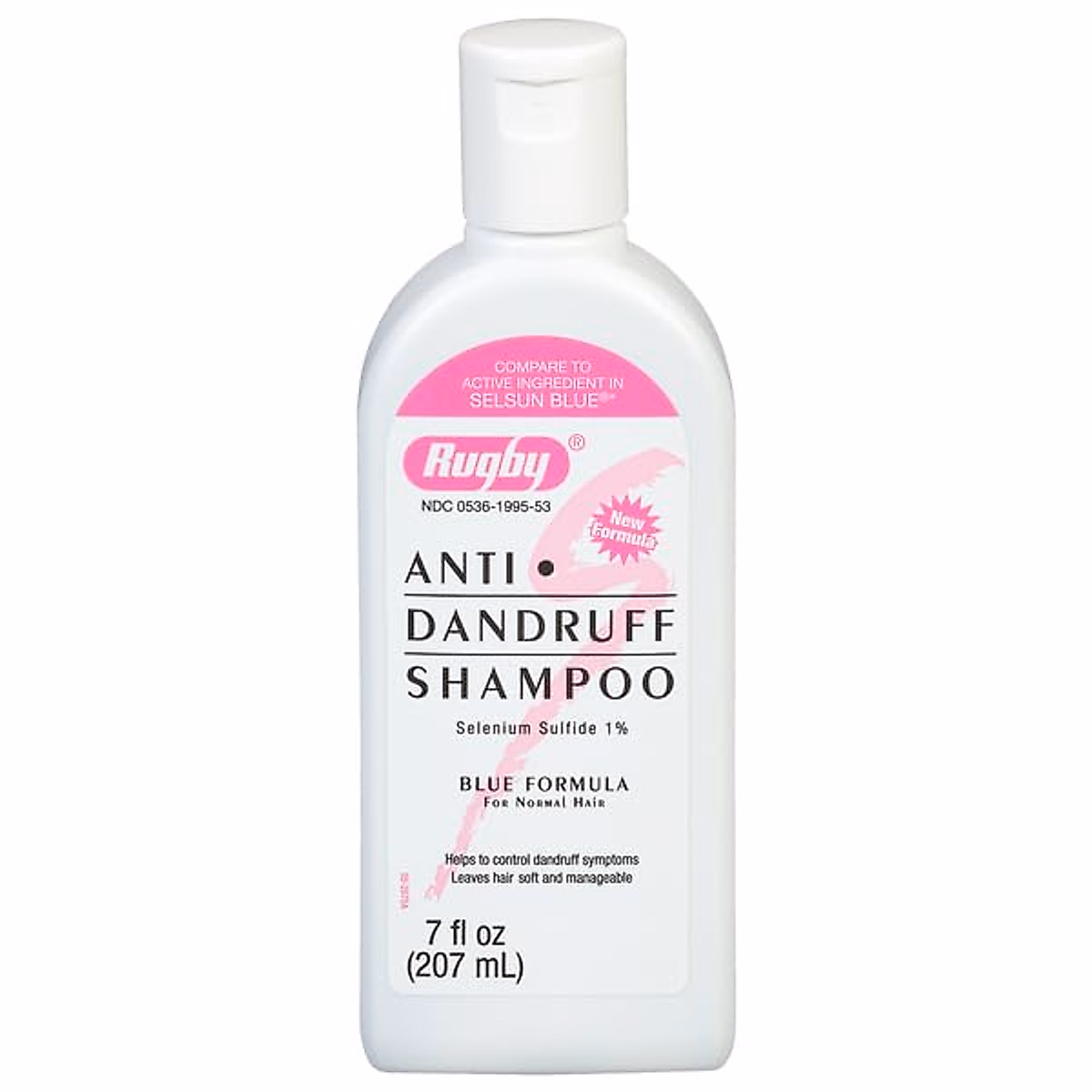 Rugby Selenium Sulfide Anti-Dandruff Shampoo - Blue Formula for Normal Hair - 7 Oz