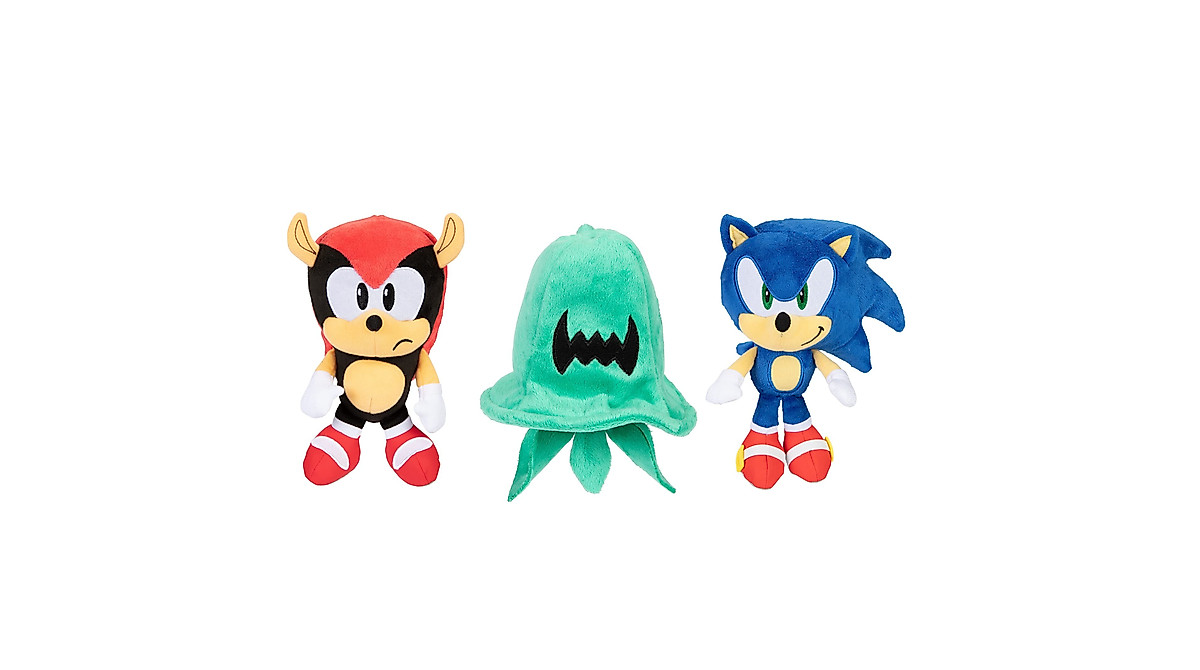 Sonic The Hedgehog Plush 3-Pack | Classic Collectible Set