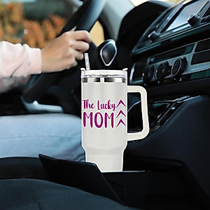 One Lucky Mom Tumblers Coffee For Boyfriend
