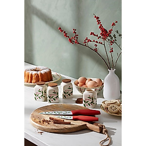 Lenox 895048 Holiday Baking Spice Jars, Set of 4, Christmas Theme