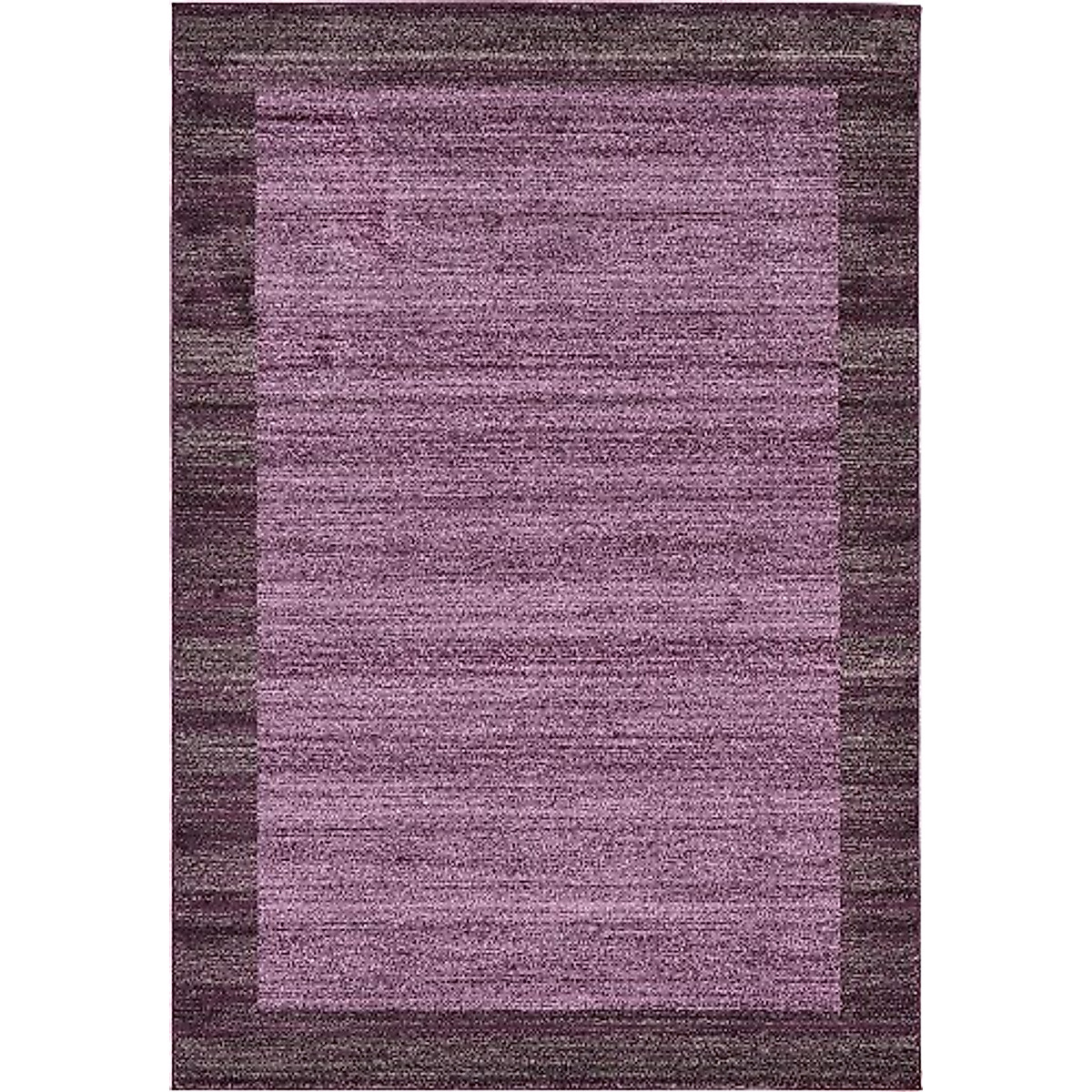 Unique Loom Del Mar Collection Area Rug-Transitional Inspired with Modern Contemporary Design, 6' 0 x 9' 0 Rectangular, Violet/Ivory