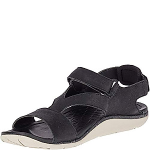 Merrell womens Trailway Backstrap Leather, BLACK, 7, medium