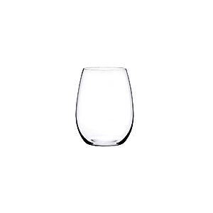 NUDE Pure Set of 4, White Wine Stemless Glasses 13.25 oz, |Smooth Rim|, Clear Glass Wine Tumbler, Ideal for Cocktails & Perfect for Homes & Bars