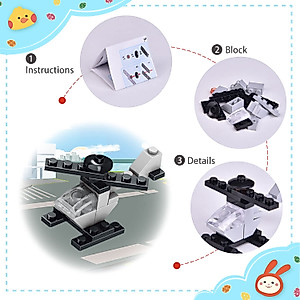 FUN LITTLE TOYS 12Packs Building Block Easter Egg for Party Favors Easter Baskets Stuffer