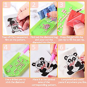 Valentines Day Cards for Kids - 28pcs Diamond Animal Craft Kits Valentines Cards, Kids Valentines Day Cards with 7 Different Gem Stickers for School Classroom Valentine's Gifts Exchange Decorations