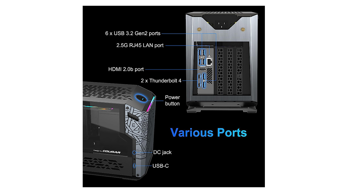 GEEKOM Mini Fun11, 11th Gen Intel Core i9-11900KB Processor, 32GB DDR4 ...