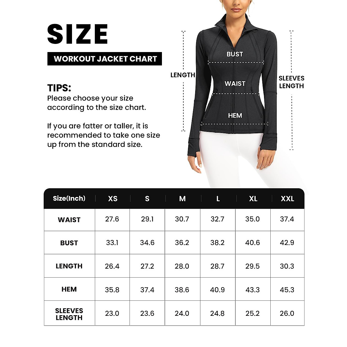QUEENIEKE Women Athletic Jackets Cottony-Soft Full Zip Slim Fit Workout Running Jacket with Pockets(XL,Black Blend)