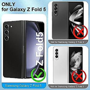 GOHHME for Samsung Galaxy Z Fold 5 Case with Magnetic Hinge Protection S Pen Holder Built-in Screen Protector Adjustable Stand, Camera Protection & Luxury Shockproof Thin Hard PC Cover (Burgundy)