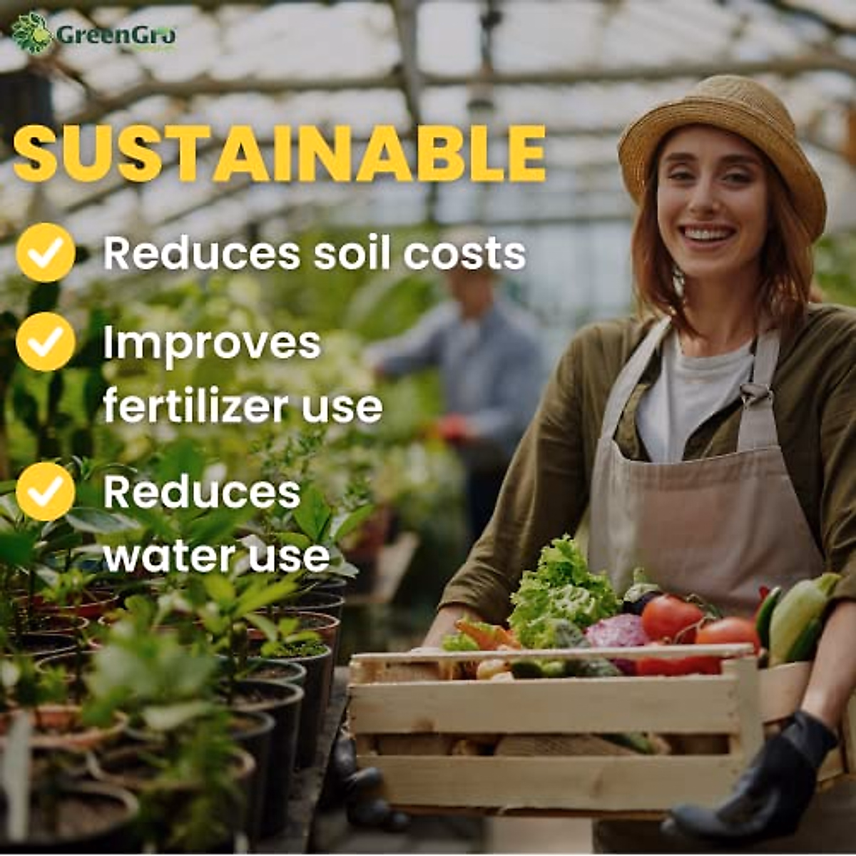 GreenGro Earthshine - Biochar & Humic Acid Blend/Activated Charcoal/Sequesters Carbon/Organic Soil Booster, Top Soil, Plant Food/Compost Tea Accelerator/Derived from Worm Castings / 5lb