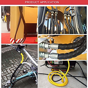 Dog and Cat Cord Protector 32.8ft Wire Protector Sleeve Covers for Cord Protects Your Pets from Chewing Through Insulated Cables 5 PCS/Pack 32.8ft in Total 10mm Width by FUNZON