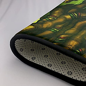 Memory Foam Kitchen Rug Throw Rugs Runner - Ultra Soft Big Size Rasta Lion with Sun Glasses Dreadlocks Jamaica Art Girls Play Rug Carpet with Anti-Slip Backing for Kitchen Playroom