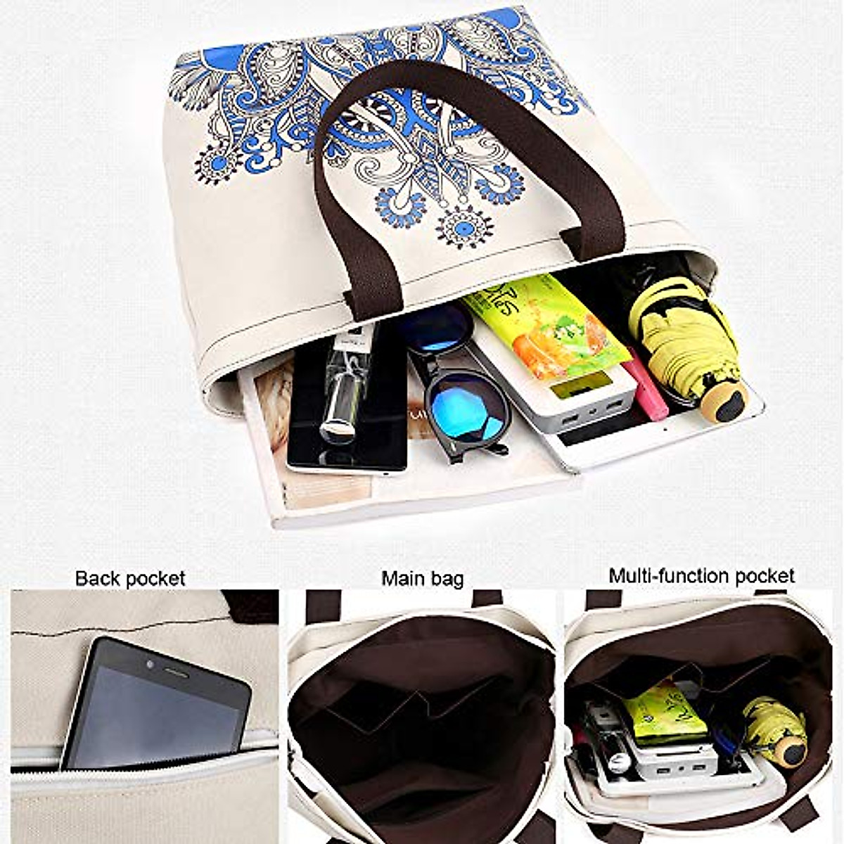 COTEetCI Women Canvas Handbags Hobo Bag Totes Casual Top Handle Purses