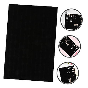 Cabilock Velvet 2pcs Box jewelry box pad dresser organization sponge tray Ear display pad Jewelry display pad hoop ear foam insert jewelry organizer inserts ear sponge holder foams pad