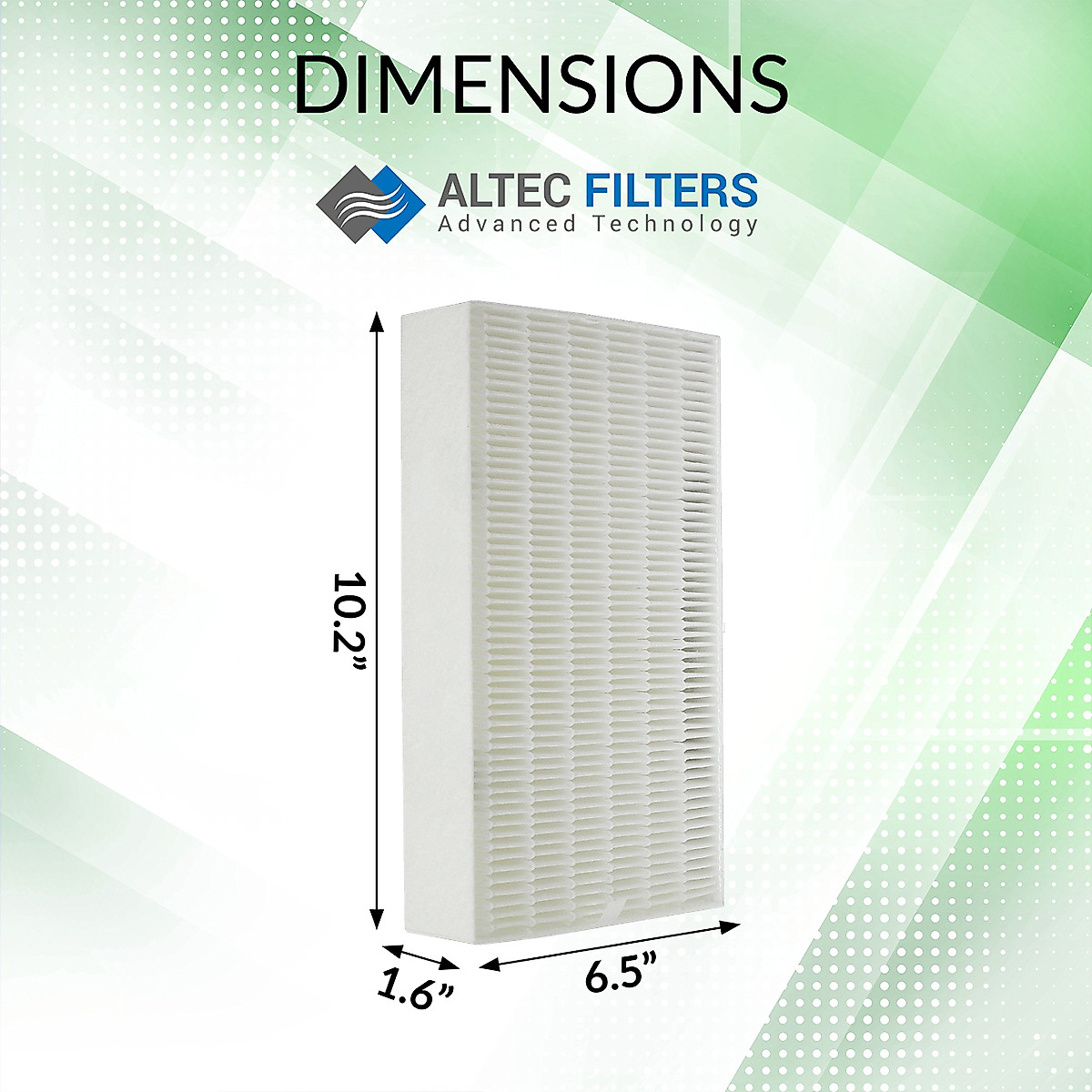 Altec Filters HEPA Premium Quality Replacement Filters Compatible with HPA200 Filter R Air Purifier, 2 Pack Fits HPA090, HPA100, HPA200, HPA300 HW HRF-R2 (HRF-R2 2 Pack)