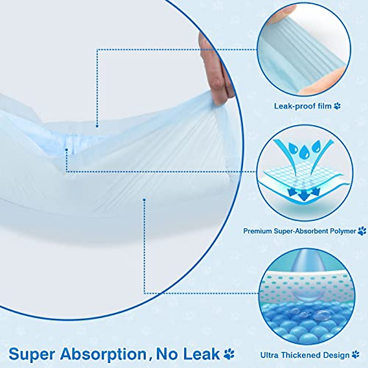 Cat Litter Pads Superior Absorbent 25 Count Generic Refill Compatible with Tidy Cat Breeze Litter System 16.9x11.4 Inch Enhanced Odor Control