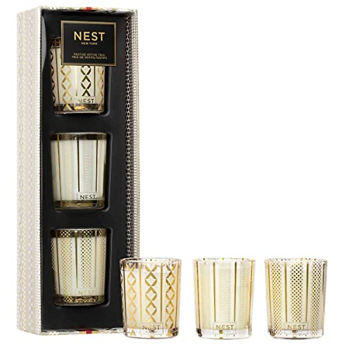 NEST New York Festive Scented Votive Candle Trio