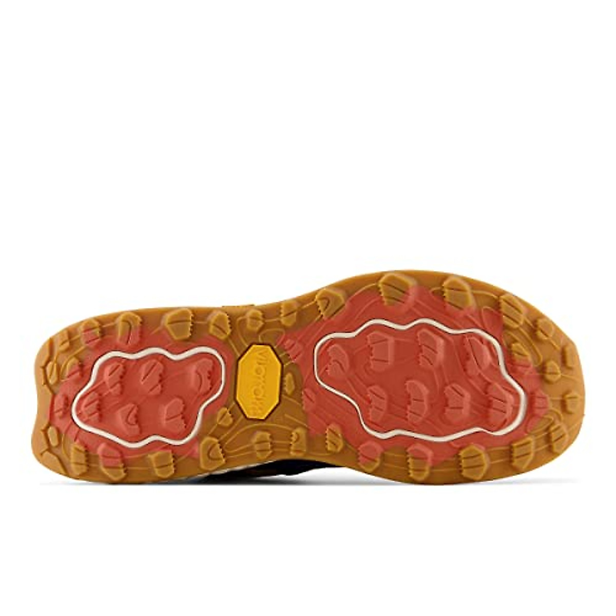 New Balance Women's Fresh Foam X Hierro V7 Trail Running Shoe, Golden Hour/Moon Shadow/Red Clay, 9 Wide