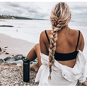 Seriously Ice Cold SIC 27oz Insulated Water Bottle Thermos, Premium Triple Layer Vacuum Stainless Steel, BPA Free Wide Mouth Lid with Carabiner Clip