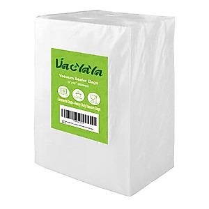 VacYaYa 200 Quart Size 8 x 12 Inch Vacuum Sealer Freezer Storage Machine Bags for Food,Vac Seal a Meal Bags with BPA Free Sous Vide Vaccume Seal Safe PreCut Bag