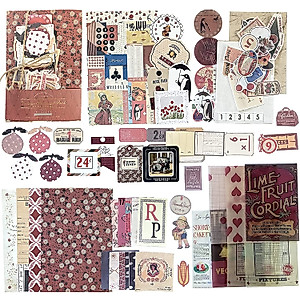 GOMTYEA Vintage Scrapbook Sticker Paper Kits,Decorative Plants Floral Butterfly Retro Decals Collection for Junk Journal DIY Arts Crafts Album Bullet Journals Planners Journaling Supplies.