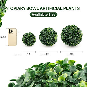 AUEAR, Artificial Boxwood Topiary Plant Balls Decorative for Table Decoration Garden Wedding Decor (7 Inch Diameter, 2 Pack)
